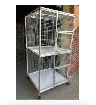 Aluminium Double Breeding Parrot Cage